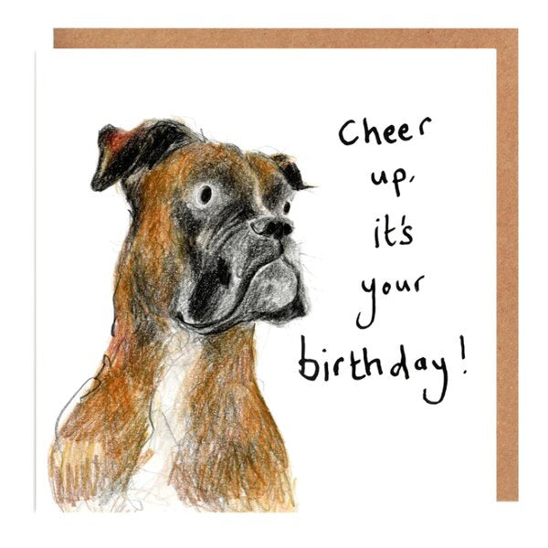 Cooper Boxer Birthday Card - Paper Tiger