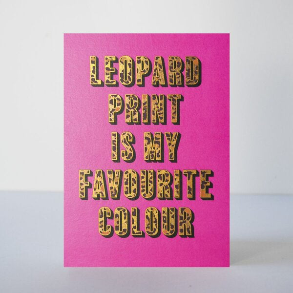 Leopard Print Card - Paper Tiger