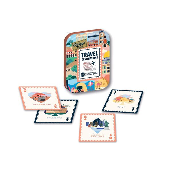 Travel Destinations Playing Cards - Paper Tiger