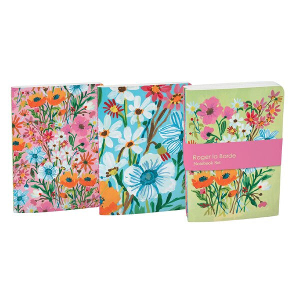 Flower Field Set Of 3 Notebooks - Paper Tiger