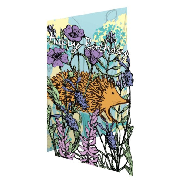 Hedgehog Laser Cut Happy Birthday Card - Paper Tiger