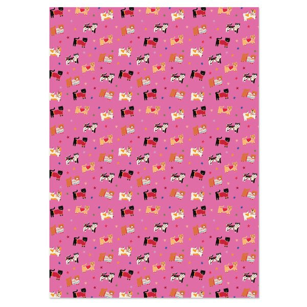 Christmas Cats Sheet Wrap - Paper Tiger