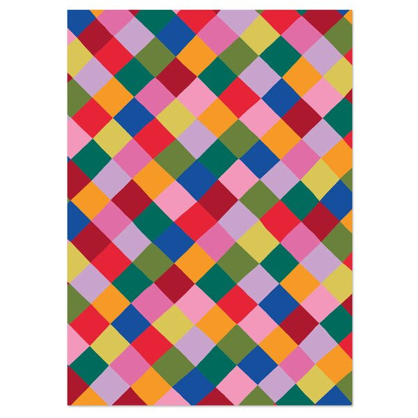 Christmas Harlequin Sheet Wrap - Paper Tiger