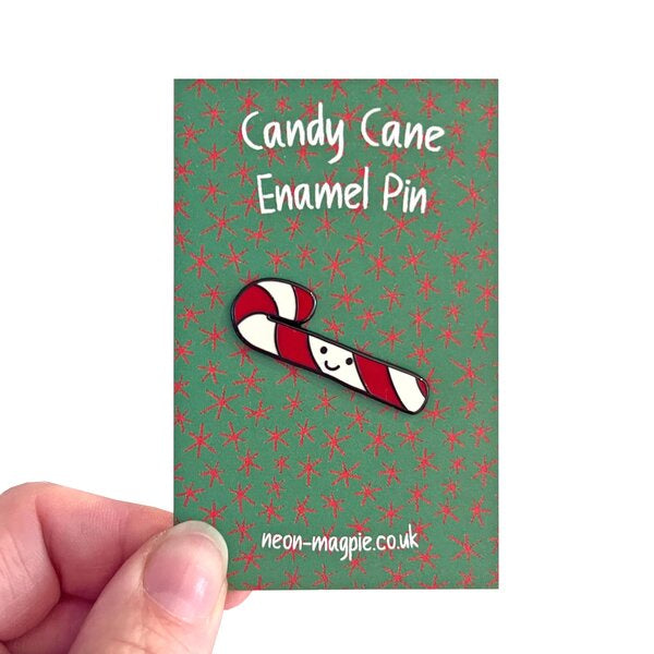 Candy Cane Enamel Pin - Paper Tiger