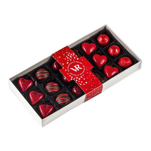 Assorted Red Heart Chocolates Gift Box - Paper Tiger