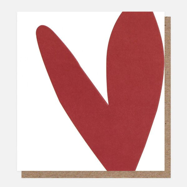 Oversized Red Heart Card - Paper Tiger