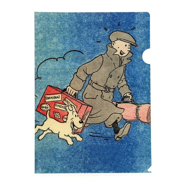 Tintin Homecoming A4 Plastic Sleeve - Paper Tiger
