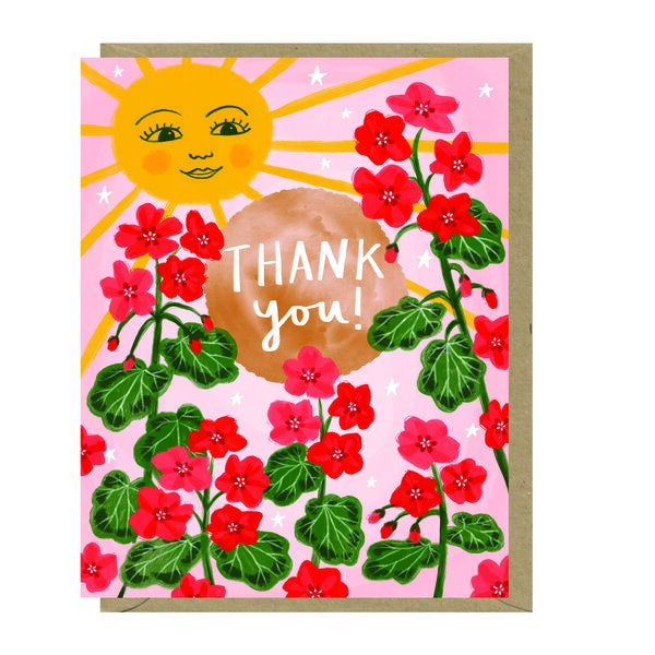 Thank You Sun Card - Paper Tiger