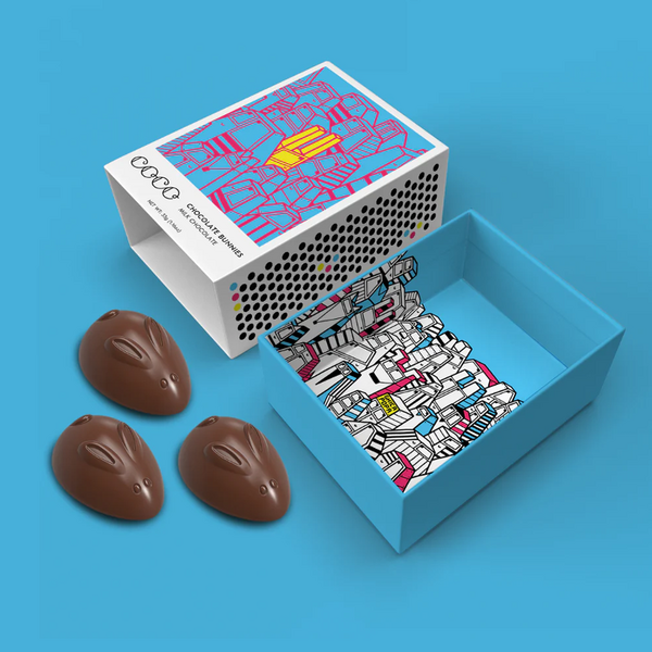 Easter Matchbox of Milk Chocolate Rabbits 33g - Paper Tiger