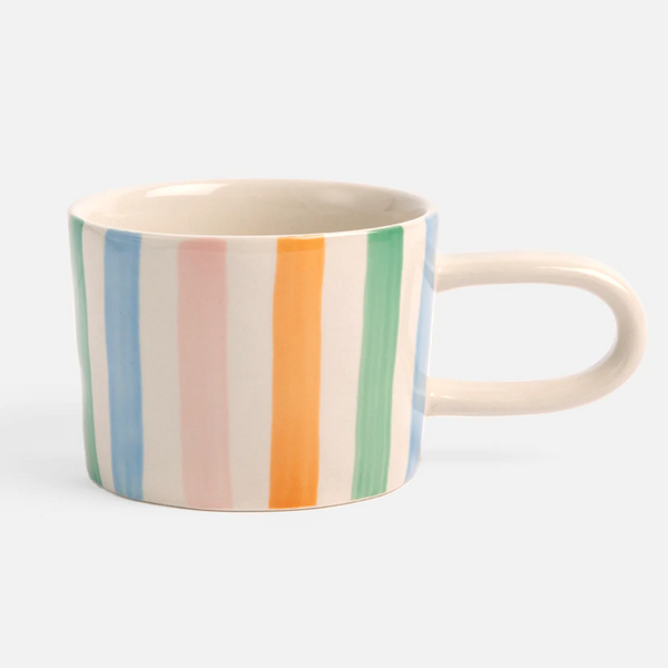 Multi Stripe Ceramic Mug | Paper Tiger