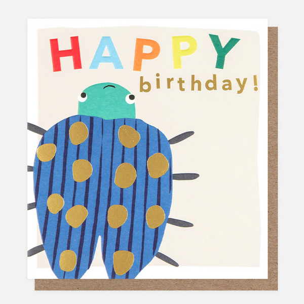 Happy Birthday! Beetle Card - Paper Tiger