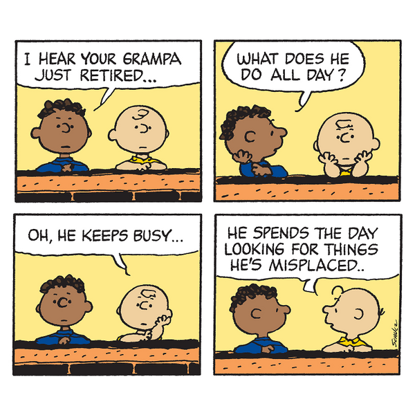 Grampa Keeps Busy Snoopy Card - Paper Tiger