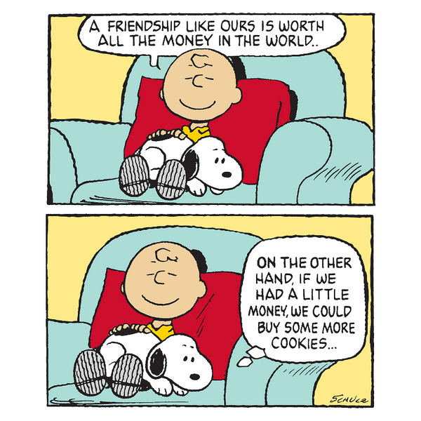 All The Money In The World Snoopy Card - Paper Tiger