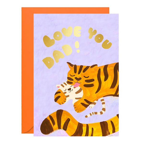 Love You Dad! Tiger Card - Paper Tiger