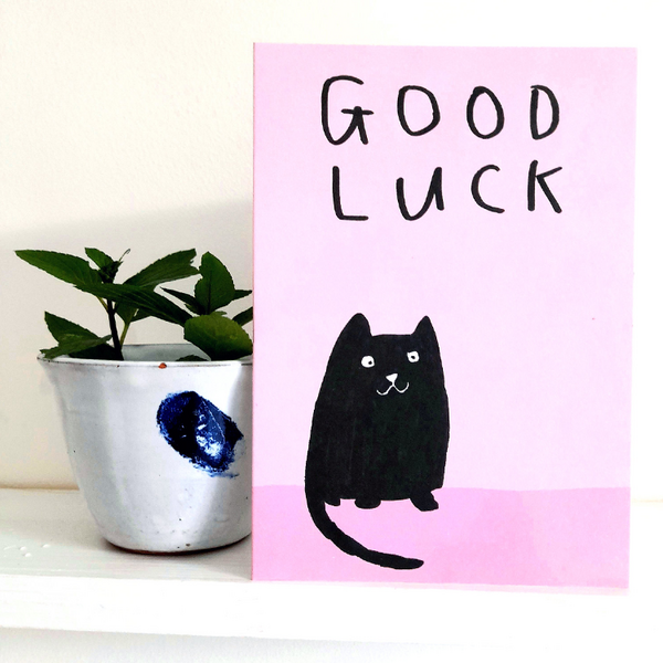 Good Luck Cat Card - Paper Tiger