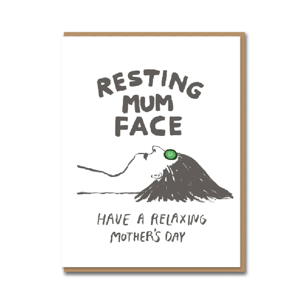 Resting Mum Face Card - Paper Tiger