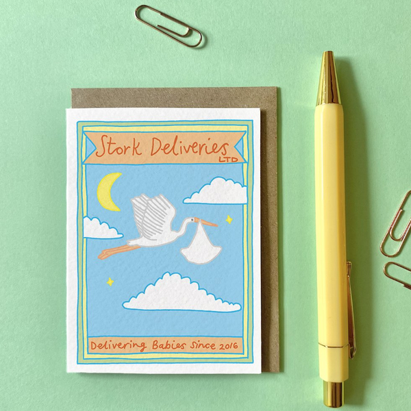 Stork Deliveries Card - Paper Tiger