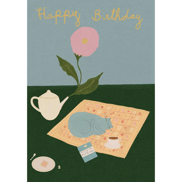 Cat Nap Birthday Card - Paper Tiger