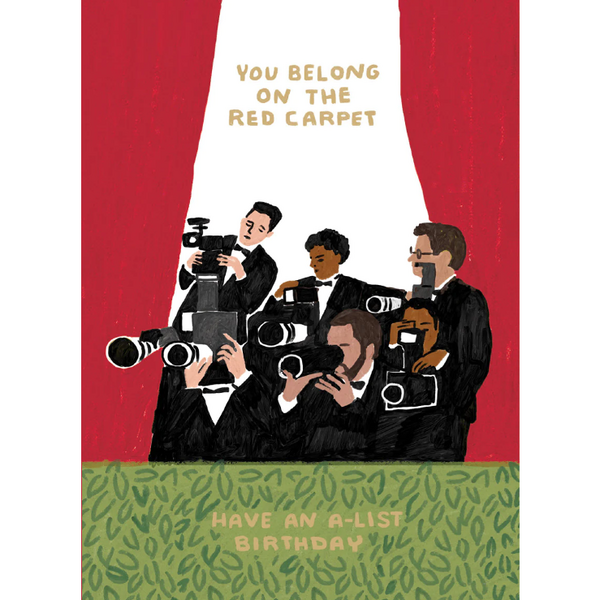 Red Carpet Birthday Card - Paper Tiger