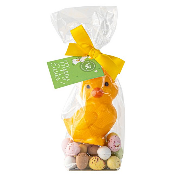 Belgian White Chocolate Yellow Baby Chick With Sugar Mini Eggs - Paper ...