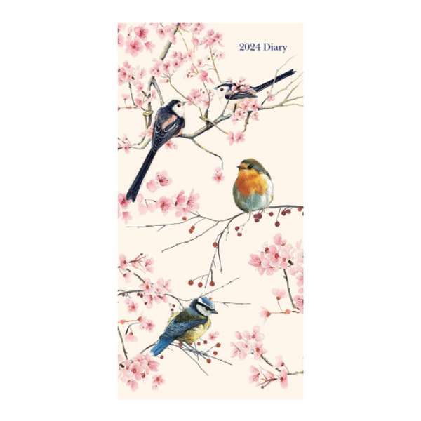 Birds Slim 2024 Diary - Paper Tiger