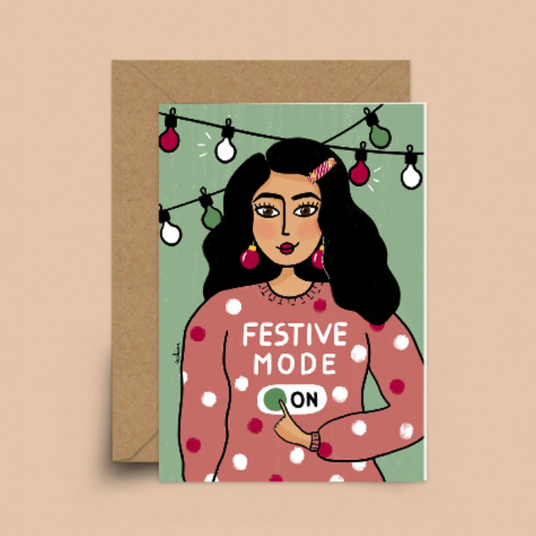 Festive Mode Card - Paper Tiger