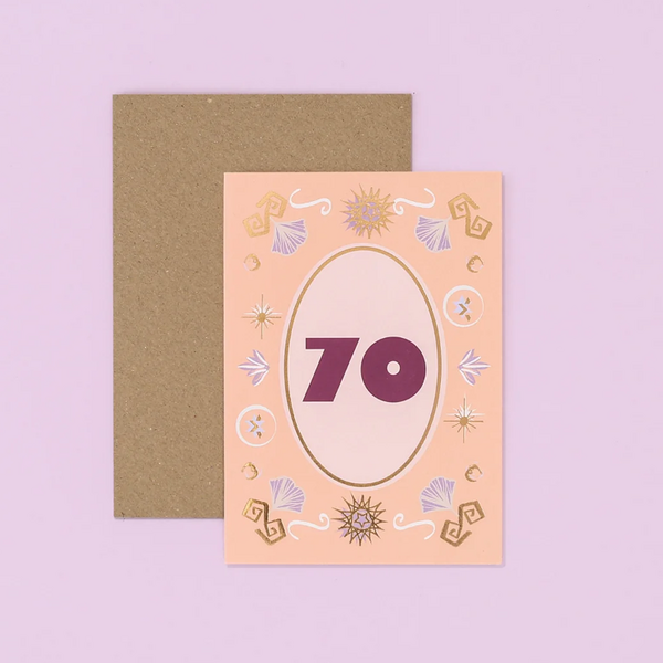 Milestone Age 70 Card - Paper Tiger