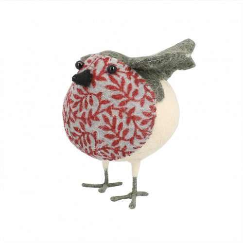 Small Leaf Print Robin - Paper Tiger