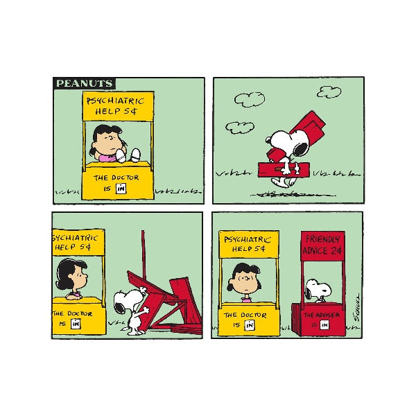 Friendly Advice Square Snoopy Card - Paper Tiger
