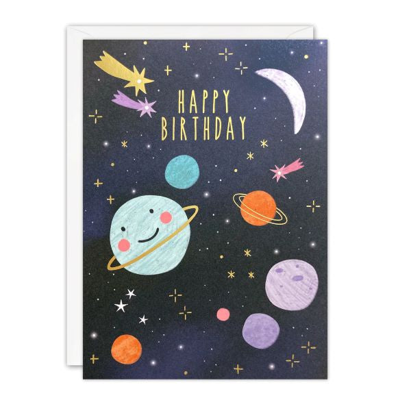 Space Birthday Card - Paper Tiger