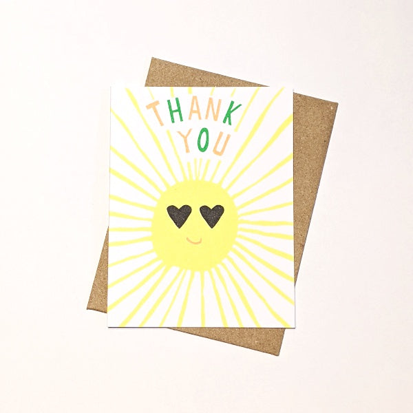 Sun Thank You Pack of 8 Cards - Paper Tiger