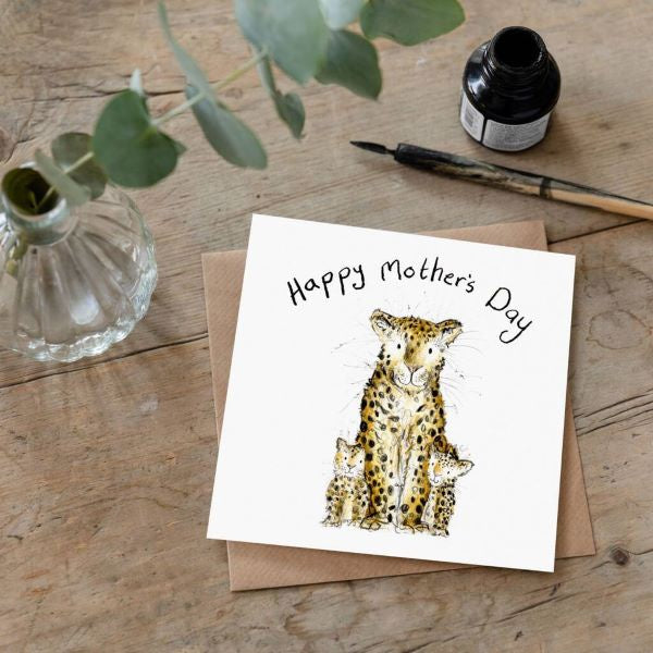 'Sybil, Cherry and Tom' Happy Mother's Day Card - Paper Tiger