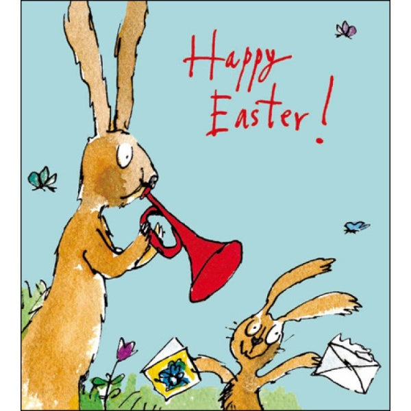 Happy Easter Quentin Blake Rabbits Card - Paper Tiger